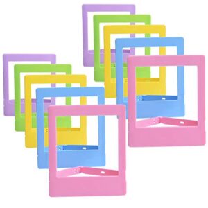 SUNMN 10 Pieces Colorful Photo Picture Frames Compatible with Fujifilm Instax Square SQ1 SQ6 SQ10 SQ20 Camera Film