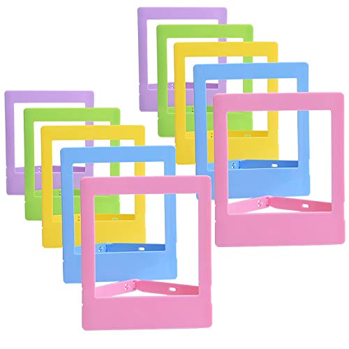 SUNMN 10 Pieces Colorful Photo Picture Frames Compatible with Fujifilm Instax Square SQ1 SQ6 SQ10 SQ20 Camera Film