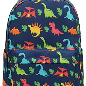 Kids Backpack Boys Preschool Toddler School Book Bags for Elementary Primary Schooler (Dinosaur-leaf)