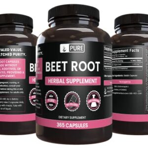 Pure Original Ingredients Beet Root (365 Capsules) No Magnesium Or Rice Fillers, Always Pure, Lab Verified