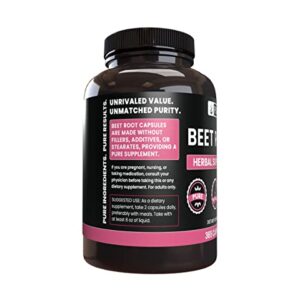 Pure Original Ingredients Beet Root (365 Capsules) No Magnesium Or Rice Fillers, Always Pure, Lab Verified