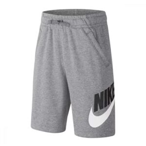 Nike Boy's Sportswear Club + HBR Fleece Shorts (Big Kids) Carbon Heather/Smoke Grey XL (18-20 Big Kid)