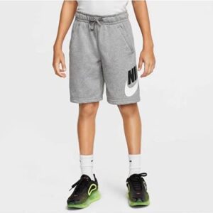 Nike Boy's Sportswear Club + HBR Fleece Shorts (Big Kids) Carbon Heather/Smoke Grey XL (18-20 Big Kid)