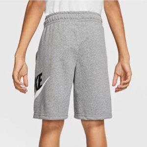 Nike Boy's Sportswear Club + HBR Fleece Shorts (Big Kids) Carbon Heather/Smoke Grey XL (18-20 Big Kid)