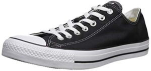 converse unisex chuck taylor all star low top sneaker black/white 9 women/7 men