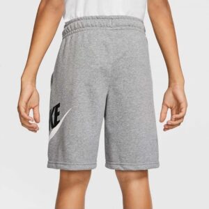 Nike Boy's Sportswear Club + HBR Fleece Shorts (Big Kids) Carbon Heather/Smoke Grey MD (10-12 Big Kid)