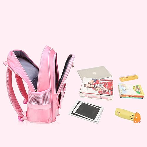 VIDOSCLA School Bags for Girls,2Pcs Bowknot Students Backpack,Elementary Princess Bookbag Sets for School