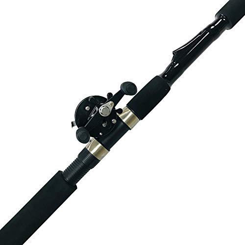 EatMyTackle Sabiki Rig Fishing Rod and Baitcaster Reel Combo (7 ft. 2 Pack)