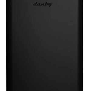 Danby Contemporary Classic DAR033A6BDB-6 3.3 Cu.Ft. Mini Fridge, Compact Countertop Refrigerator for Bedroom, Living Room, Kitchen, Office, Desk, E-Star Rated in Matte Black