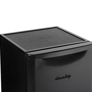 Danby Contemporary Classic DAR033A6BDB-6 3.3 Cu.Ft. Mini Fridge, Compact Countertop Refrigerator for Bedroom, Living Room, Kitchen, Office, Desk, E-Star Rated in Matte Black