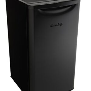 Danby Contemporary Classic DAR033A6BDB-6 3.3 Cu.Ft. Mini Fridge, Compact Countertop Refrigerator for Bedroom, Living Room, Kitchen, Office, Desk, E-Star Rated in Matte Black