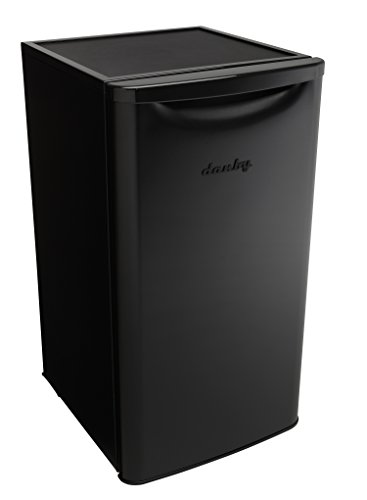 Danby Contemporary Classic DAR033A6BDB-6 3.3 Cu.Ft. Mini Fridge, Compact Countertop Refrigerator for Bedroom, Living Room, Kitchen, Office, Desk, E-Star Rated in Matte Black