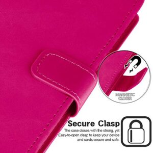 GOOSPERY Blue Moon Wallet for Samsung Galaxy Note 10 Plus Case (2019) Leather Stand Flip Cover (Hot Pink)