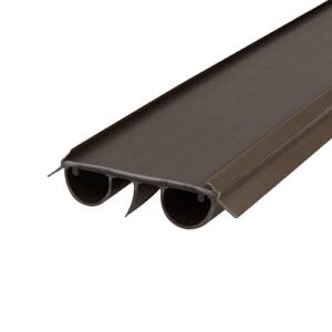 endura staple-on double bulb exterior door bottom sweep (48", brown)