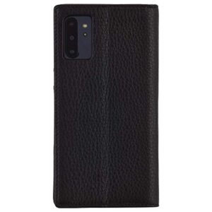 case-mate - samsung galaxy note 10+ case - wallet folio - 6.8" - black leather