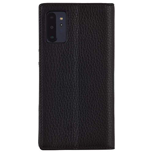 Case-Mate - Samsung Galaxy Note 10+ Case - Wallet Folio - 6.8" - Black Leather