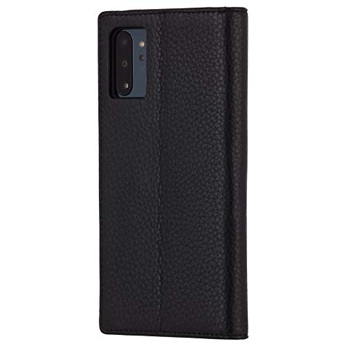 Case-Mate - Samsung Galaxy Note 10+ Case - Wallet Folio - 6.8" - Black Leather