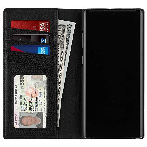 Case-Mate - Samsung Galaxy Note 10+ Case - Wallet Folio - 6.8" - Black Leather