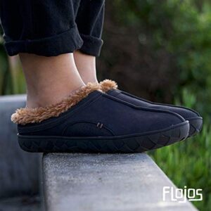 Flojos Unisex Que Slippers Black/Brown 7 M