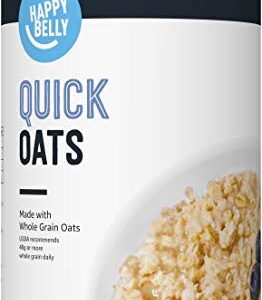 Amazon Brand - Happy Belly Quick Cook Oats, 1.12 Pound (Pack of 1)