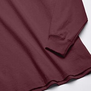 Carhartt Men's Loose Fit Heavyweight Long-Sleeve Pocket T-Shirt, Port, TLL-4XL