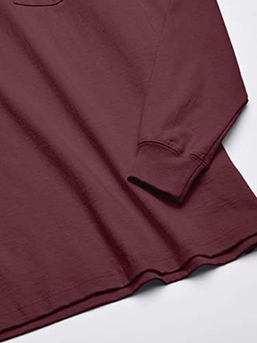 Carhartt Men's Loose Fit Heavyweight Long-Sleeve Pocket T-Shirt, Port, TLL-4XL