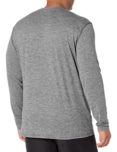 C9 Champion mens Long Sleeve Tech Tee T Shirt, Ebony Heather, Large US