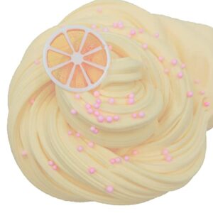 Upgraded Butter Slime, Scented Stretchy Lemon Slime, Super Soft and Non-Sticky, DIY Sludge Toy for Girls and Boys (200ml)