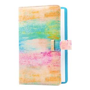 ablus 96 pockets mini photo album for fujifilm instax mini camera, polaroid snap, z2300, socialmatic instant cameras & zip instant printer (96 pockets, rainbow)