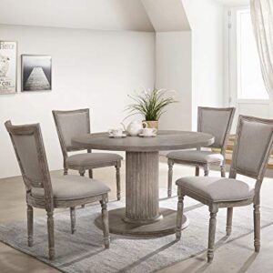 ACME Gabrian Dining Table - - Reclaimed Gray