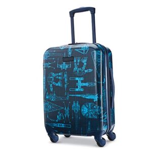 american tourister star wars hardside spinner wheel luggage, intergalactic, carry-on 20-inch