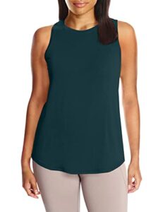 c9 champion womens active tank t shirt, juniper blue, medium us