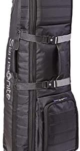 Samsonite "The Protector" Hardside And Softisde Golf Travel Bag With Shark Wheels, Waterproof Exterior, Black