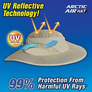 Arctic Air Evaporative Cooling Hat with UV Protection, Sun Hat, Beige