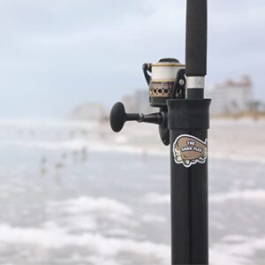 Sand Flea Surf Fishing Rod Holder Beach Sand Spike. 2, 3 or 4 Foot Lengths. Made from Impact and UV Resistant PVC. 100% USA Made. (Black, 2)