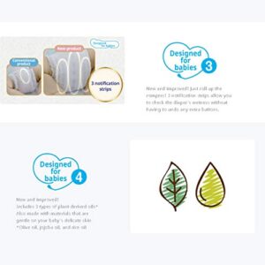 Baby Organic Diapers – Moony Natural Diapers Bundle with Americas Toys Wipes – Japanese Diapers Organic Cotton Additive-Free Ingredients Notification Strips Packaging May Vary Small (9-18 lb) 58 Count