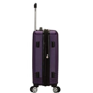 Rockland Star Trail Hardside Spinner Wheel Luggage, Purple, Carry-On 20-Inch