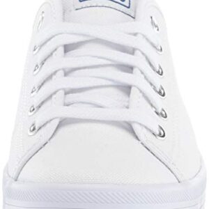 Keds womens Kickstart Mule Core Canvas Sneaker, White, 7.5 US