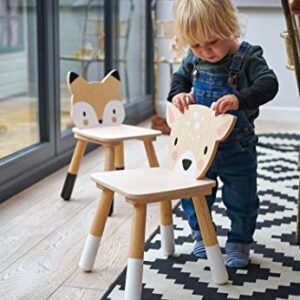 Tender Leaf Toys - Forest Table and Chairs Collections - Adorable Kids Size Art Play Game Table and Chairs - Made with Premium Materials and Craftsmanship for Children 3+ (Forest Deer Chair)