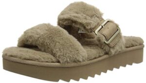 koolaburra by ugg women's furr-ah sandal, amphora, size 8