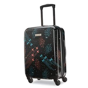 american tourister star wars hardside spinner wheel luggage, galaxy, carry-on 20-inch