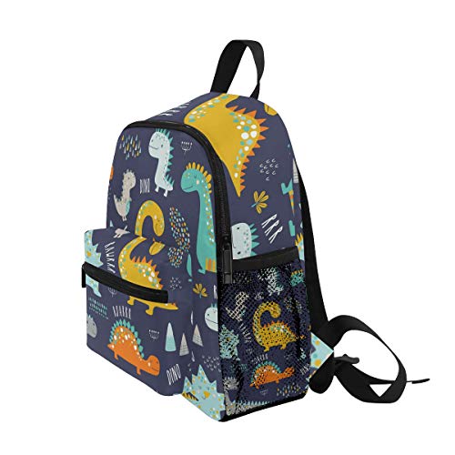 OREZI Dinosaur Pattern Toddler backpack for Boys Cute Kids Backpack Snack Bag Preschool Bag Travel Bacpack for Little Boy Girl