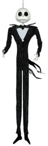 disney the nightmare before christmas jack skellington full size poseable hanging character decoration, polyester, multi