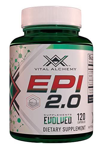 Epi 2.0 - Hard Lean Muscle Mass Gainer and Strength Booster from Vital Alchemy|Epicatechin with quercetin and piperine for better mass gainer and joint support