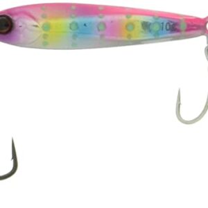 JACKALL 4525807182804 JIG Metal Jig, 0.4 oz (10 g), Pink Candy/Glow Dot