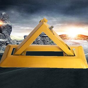 vechkom folding parking barrier removable parking space lock manual parking blocker