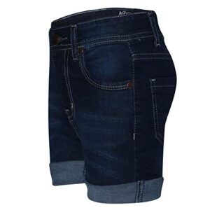 Kids Girls Shorts Bermuda Dark Blue Jeans Hot Pant Summer Denim Chino Short 5-13