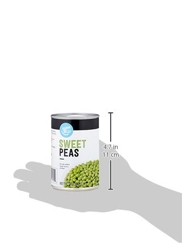 Amazon Brand - Happy Belly Sweet Peas, No Salt Added, 15 Ounce