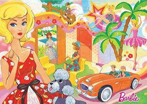 ravensburger barbie: vintage barbie 1000 piece jigsaw puzzle for adults – every piece is unique, softclick technology means pieces fit together perfectly