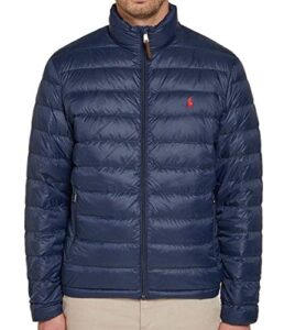 polo ralph lauren men's lightweight bleeker down jacket (aviator navy, xx-large)